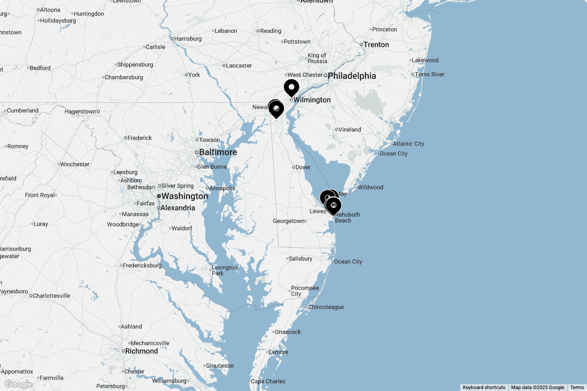 DE half-marathon race locations map